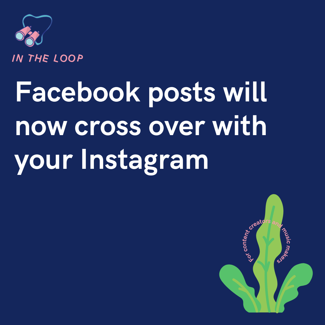 Facebook posts will now cross over with your Instagram - PUSH.fm