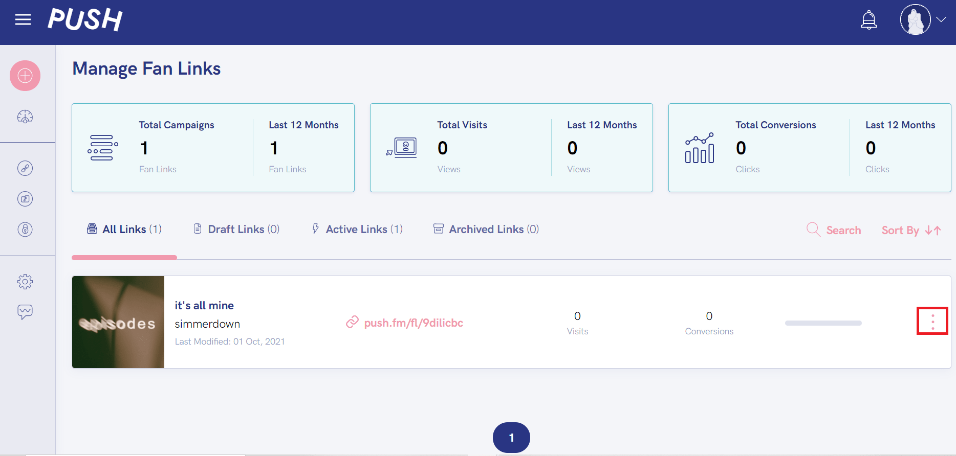 How to archive a PUSH campaign - PUSH.fm