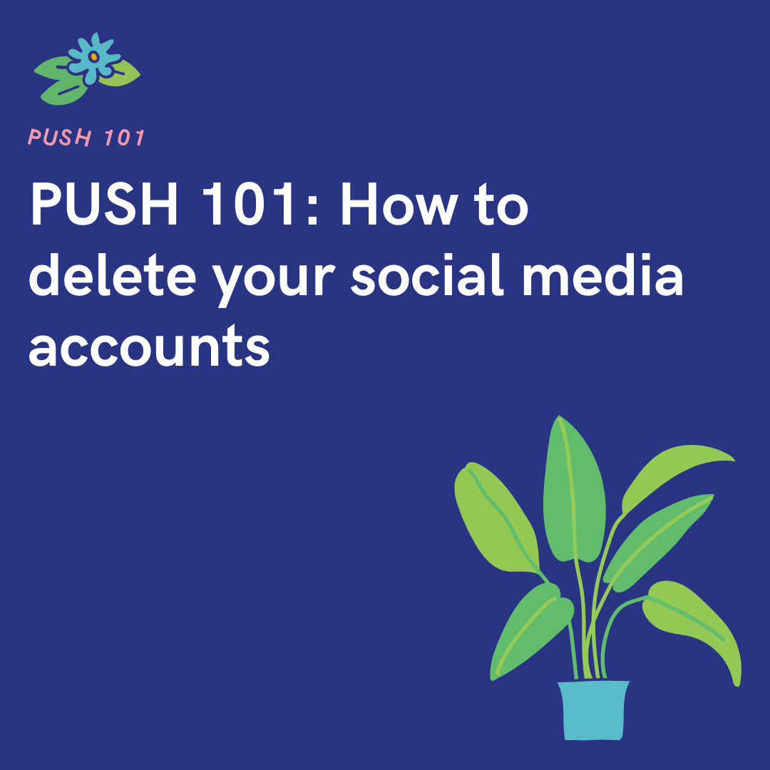 PUSH 101: How to delete your social media accounts - PUSH.fm
