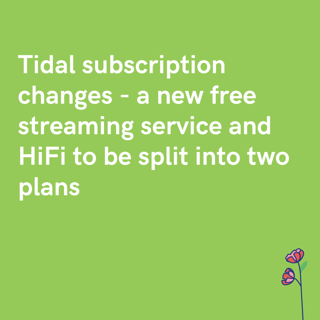 Tidal subscription changes - a new free streaming service and HiFi to ...