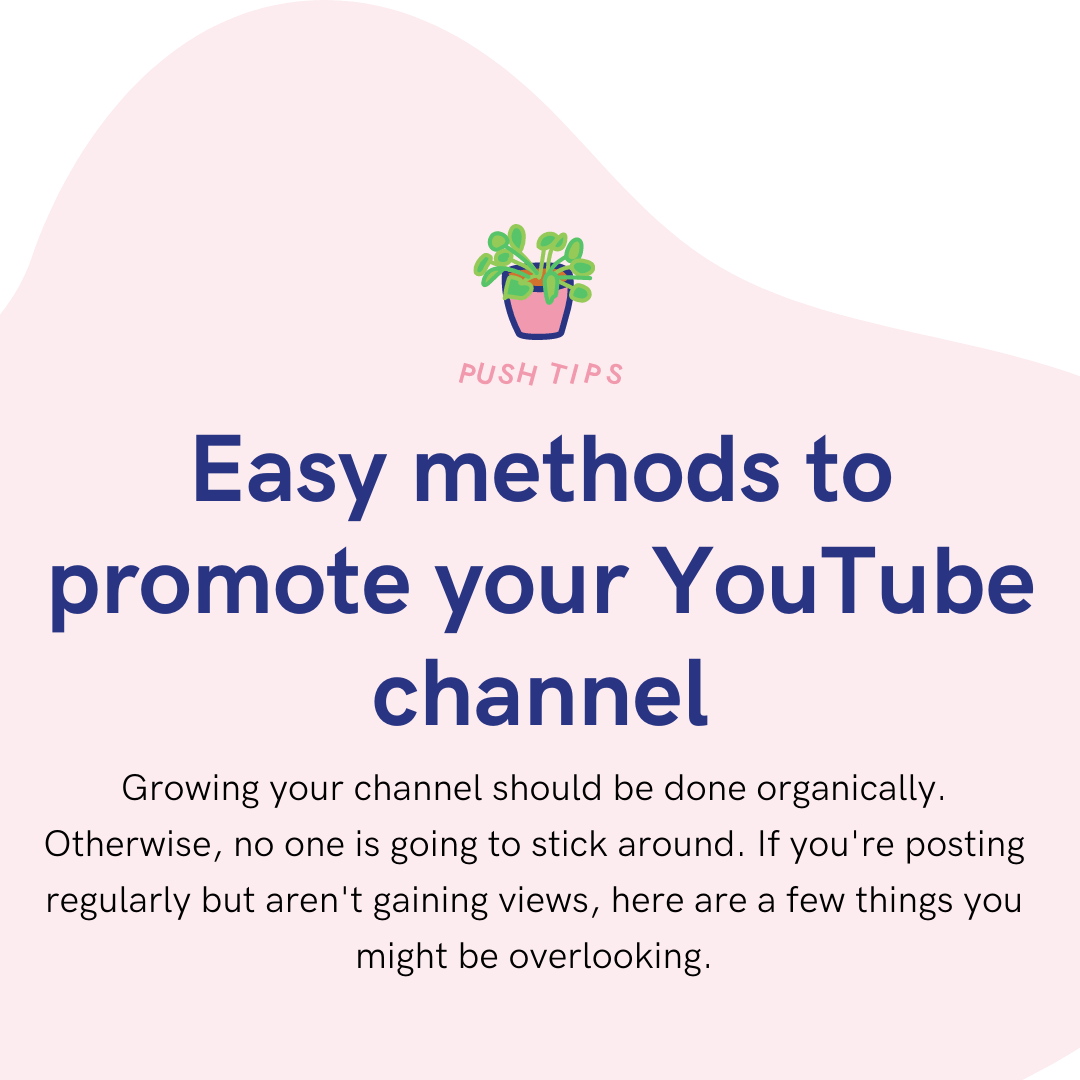 Easy methods to promote your YouTube channel - PUSH.fm