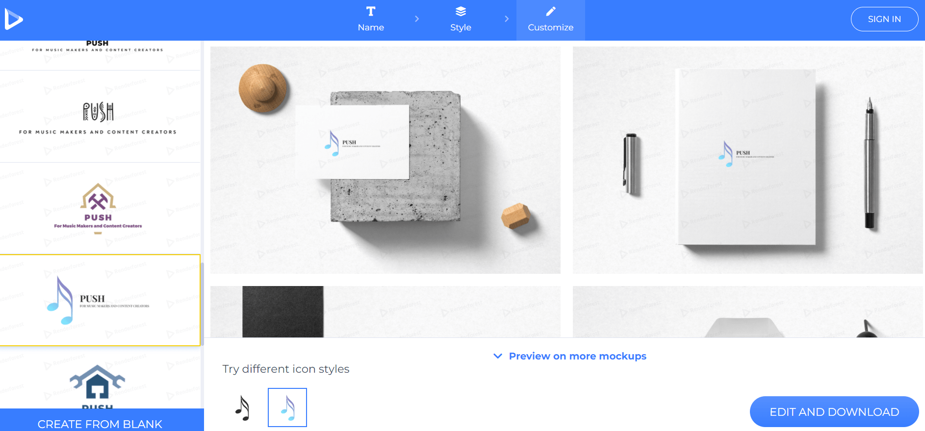 Small brands - how to create a powerful logo for free - PUSH.fm
