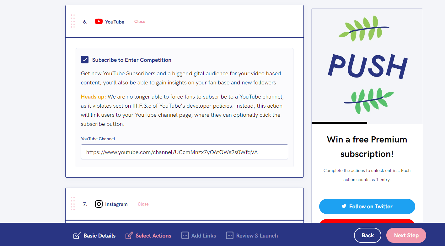 Create Your Own Competitions Push Fm S New Premium Feature Push Fm