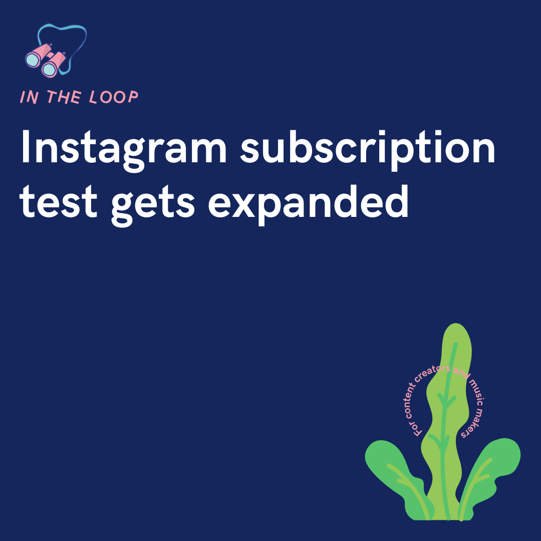 Instagram subscription test gets expanded - PUSH.fm
