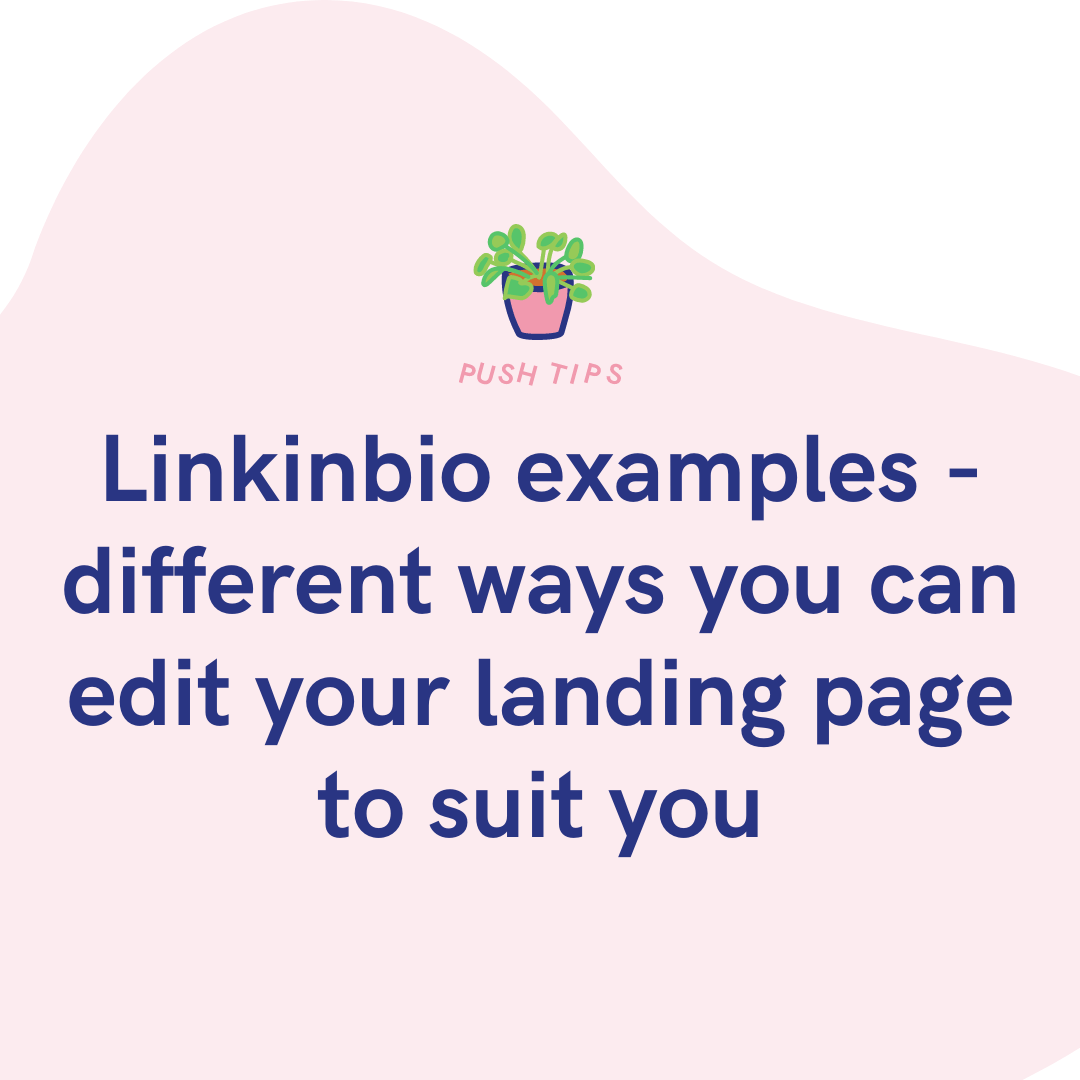 Linkinbio examples - different ways you can edit your landing page to ...