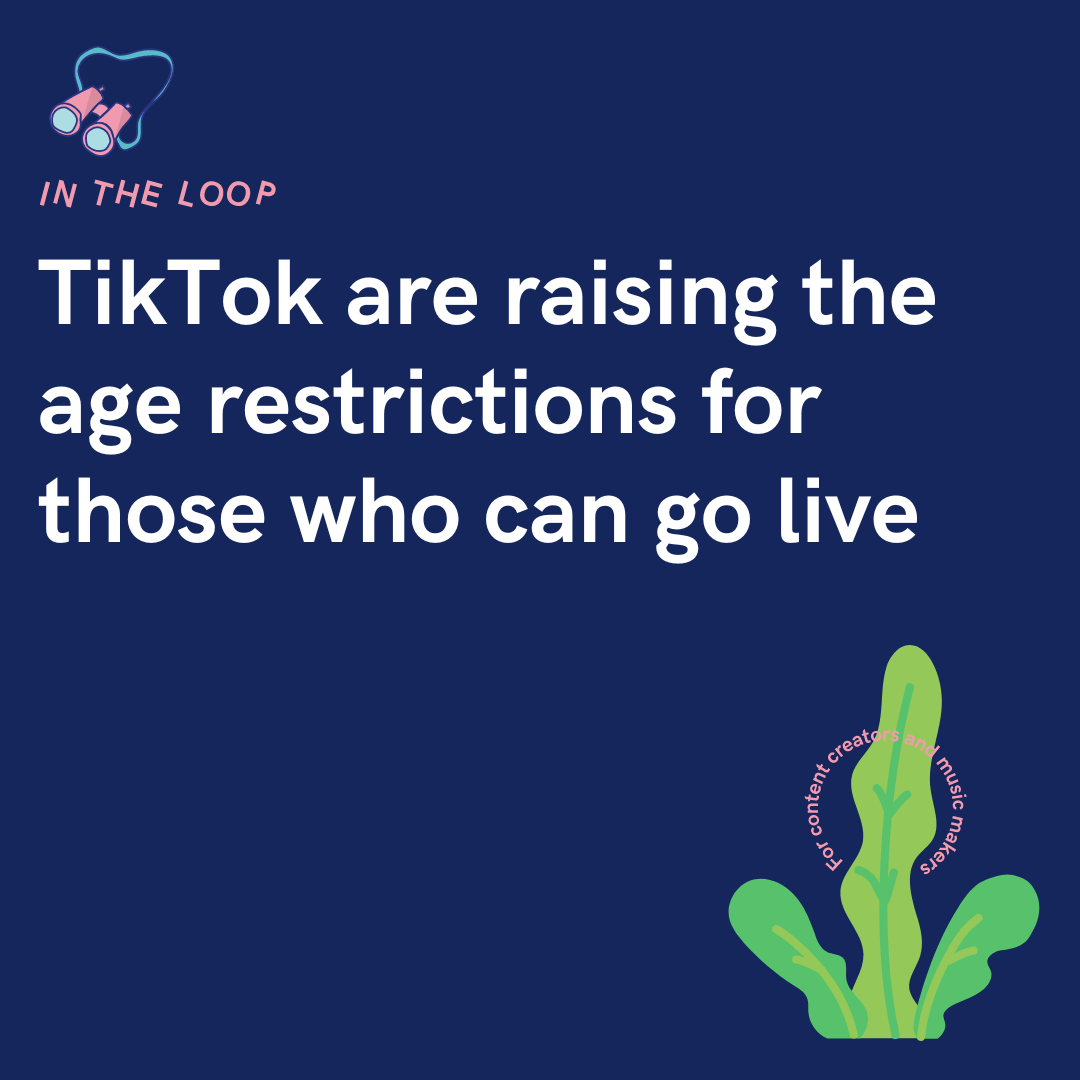 TikTok are raising the age restrictions for those who can go live - PUSH.fm