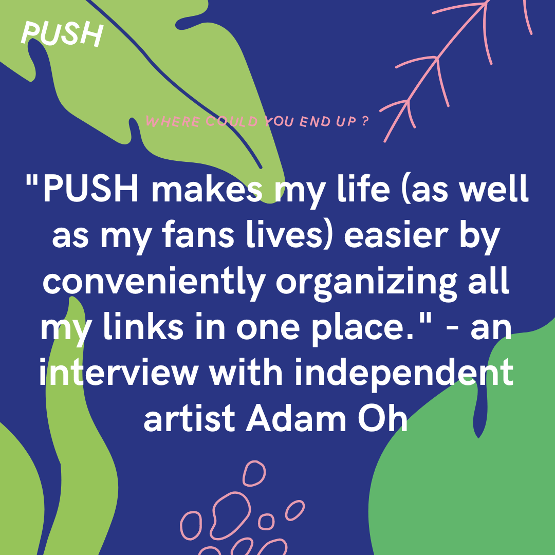 "PUSH makes my life (as well as my fans lives) easier by conveniently organizing all my links in ...