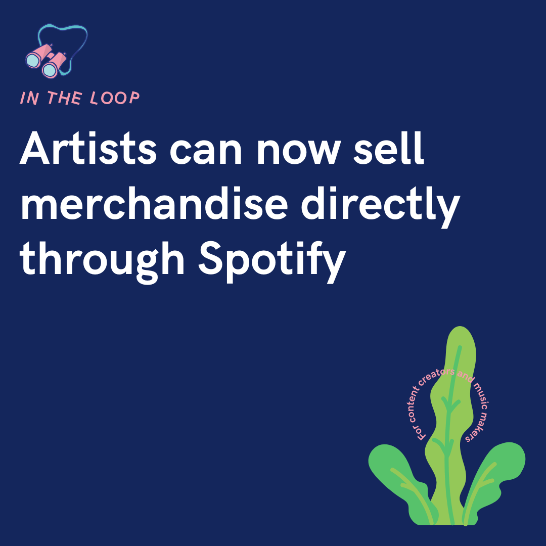 Artists can now sell merchandise directly through Spotify - PUSH.fm