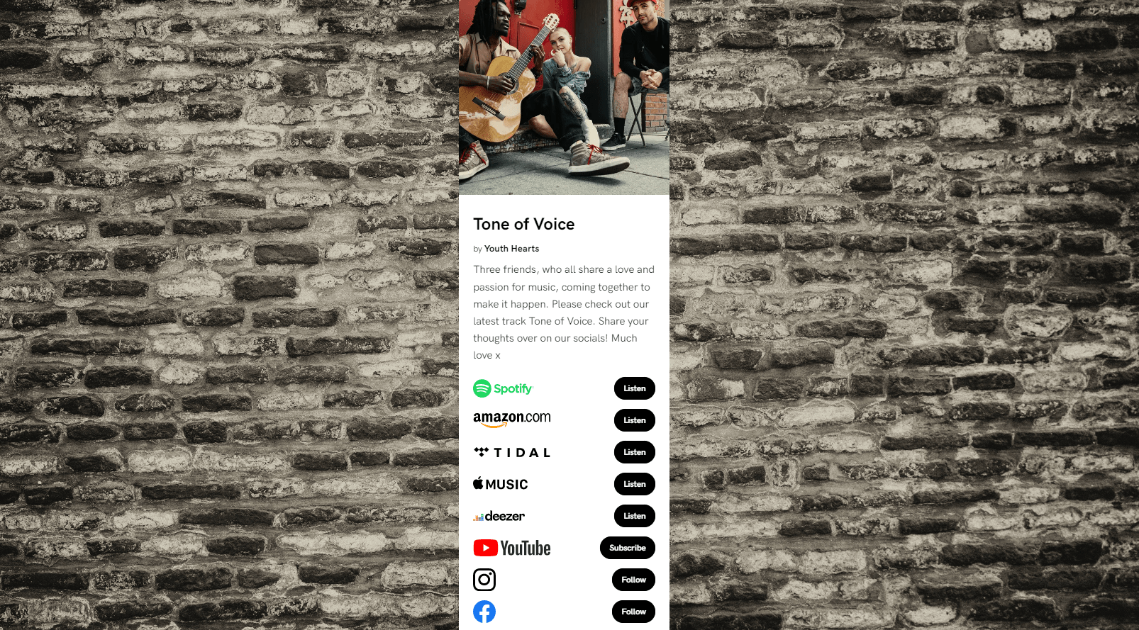 Custom background image for links - brand-new Premium feature - PUSH.fm