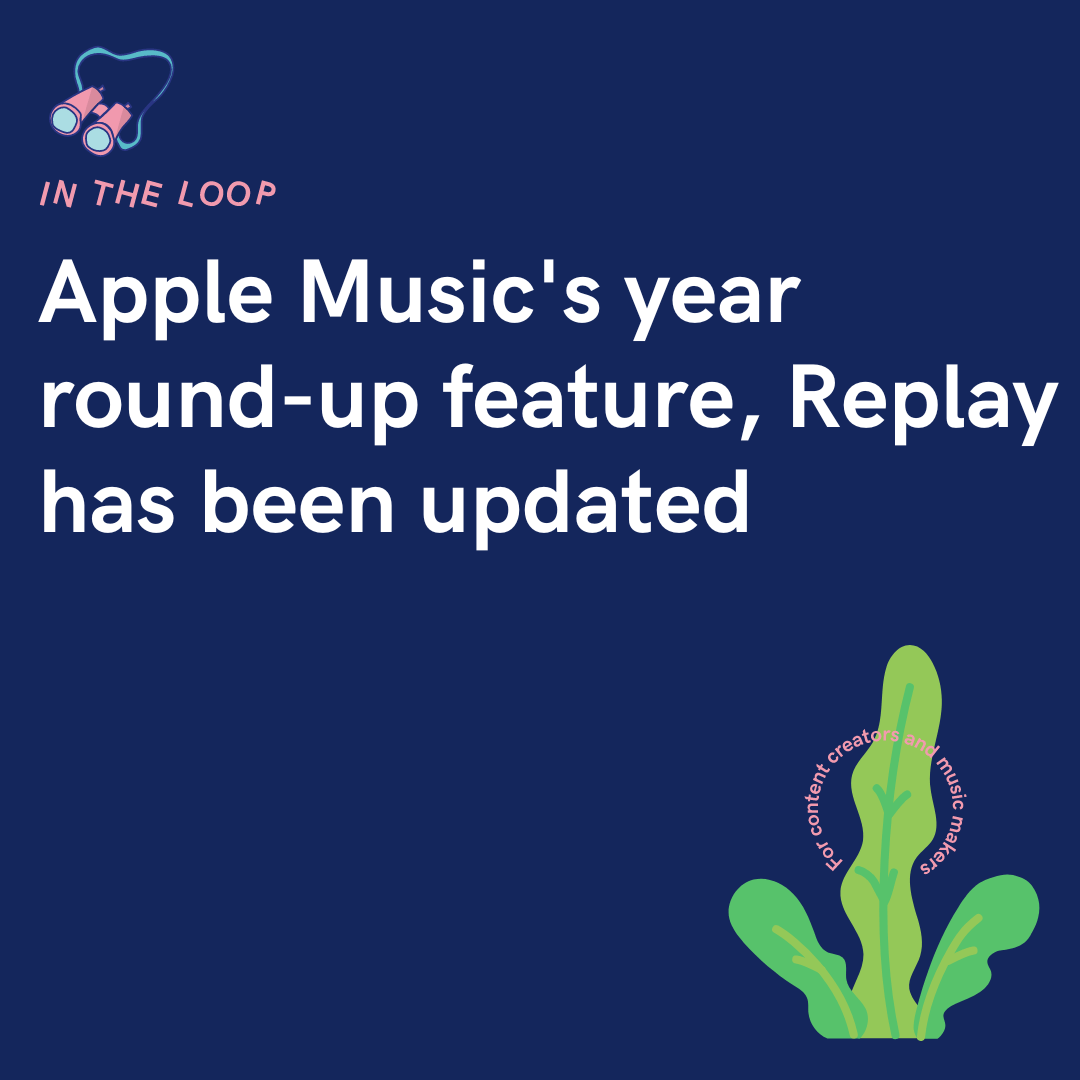 Apple Music's year round-up feature, Replay has been updated - PUSH.fm