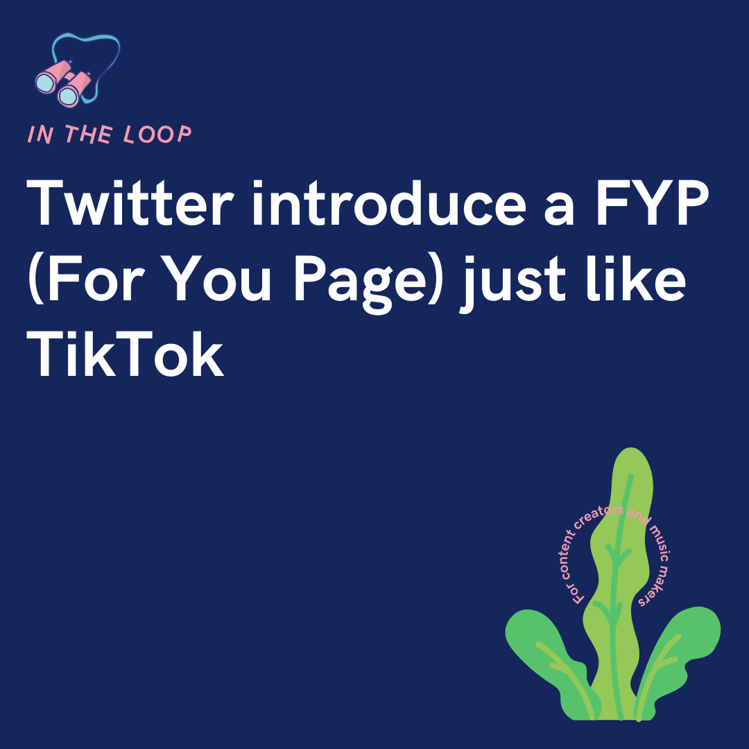 Twitter introduce a FYP (For You Page) just like TikTok - PUSH.fm