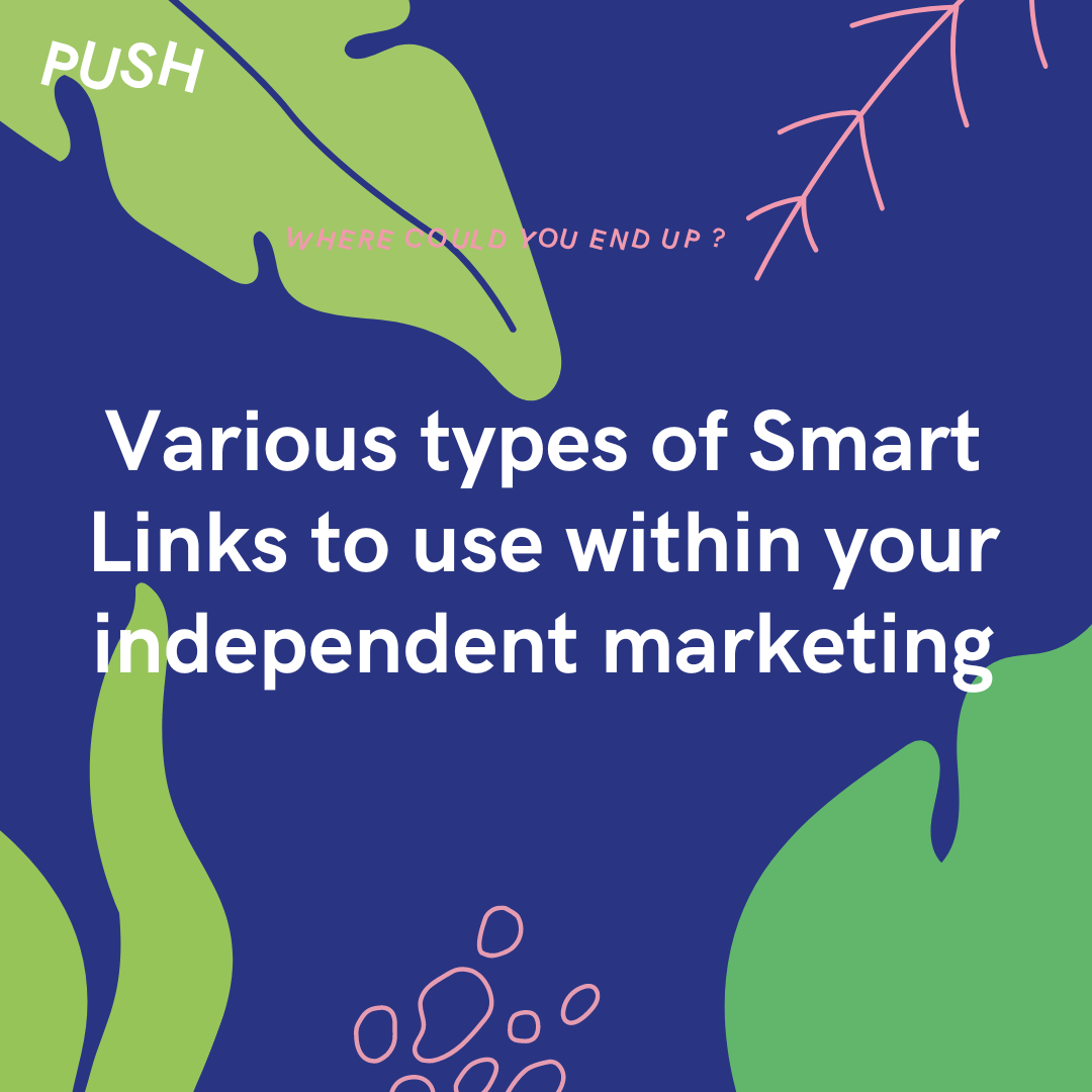 Various types of Smart Links to use within your independent marketing - PUSH.fm