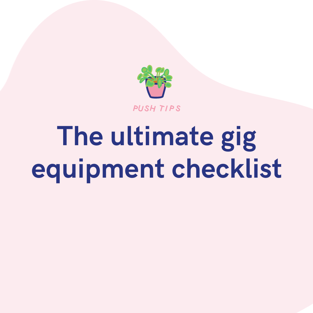 Simple gig equipment checklist