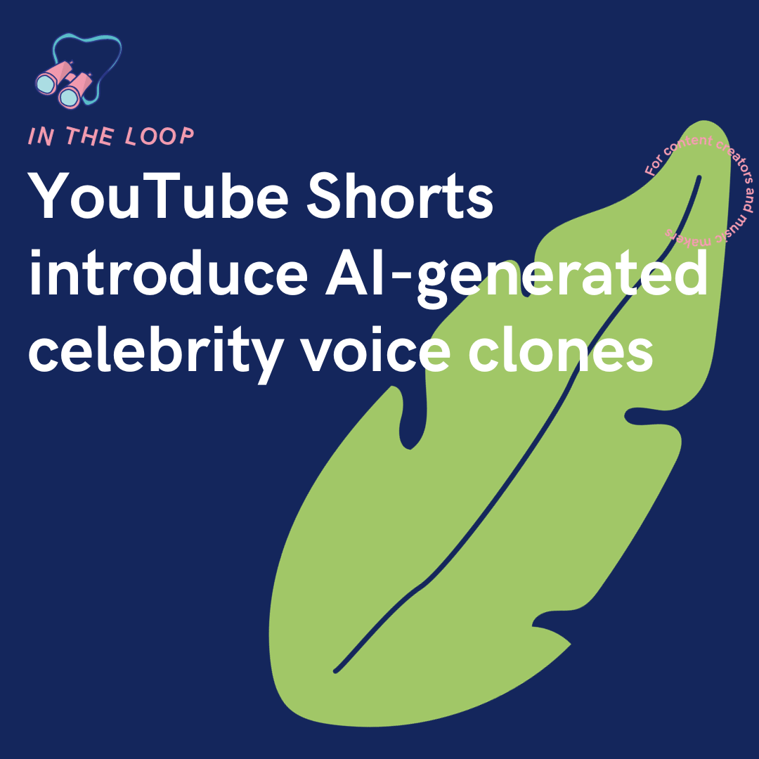 Create a music track using your fave celeb's voice with YouTube Shorts
