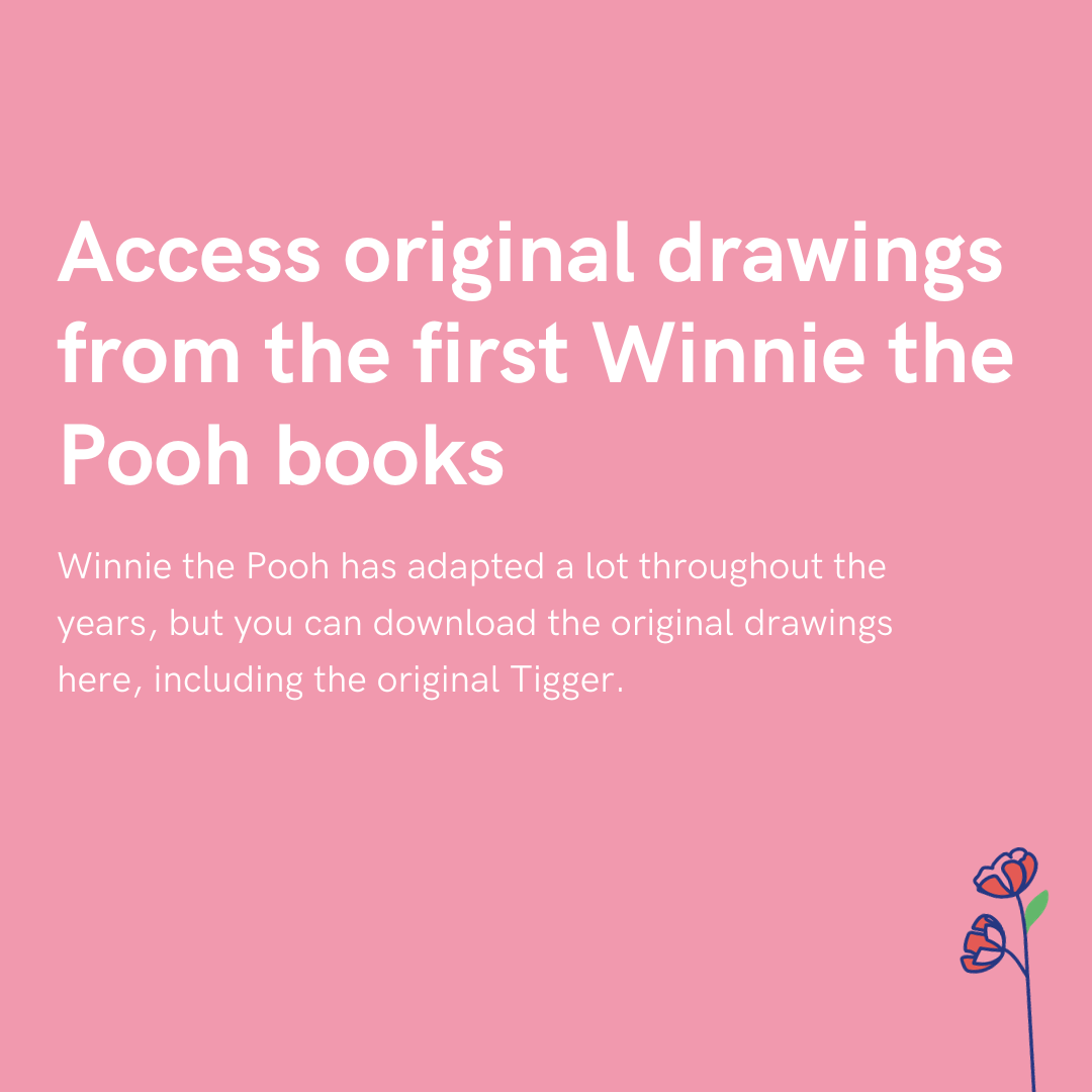 Download the original Winnie the Pooh drawings