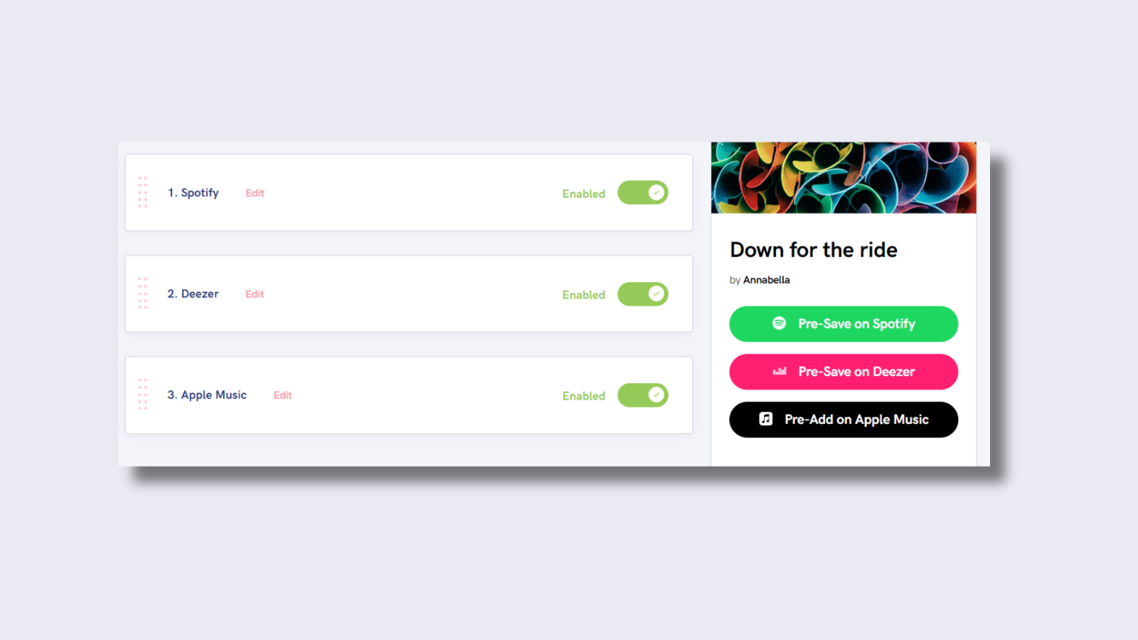 How to create a free Pre-save link