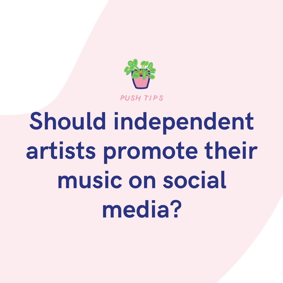 Independent artists should promote their music on social media