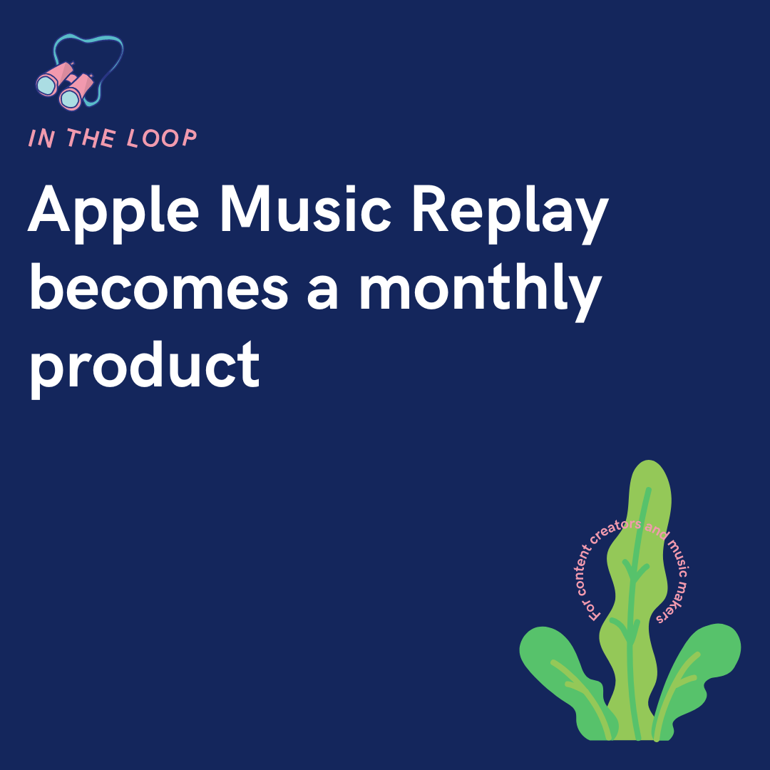 Apple Music Replay becomes a monthly product - PUSH.fm