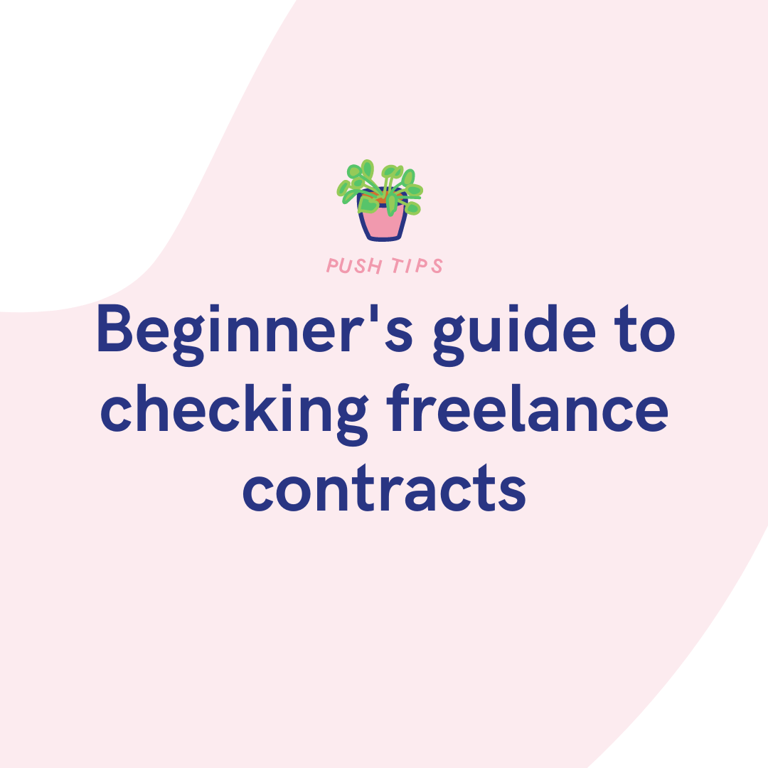 How to check a contract as a freelance creative