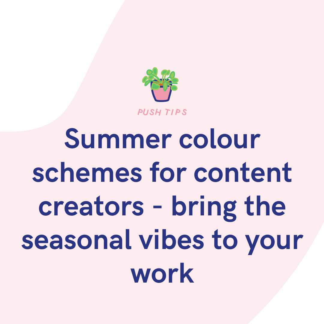Seasonal colour schemes for content creators