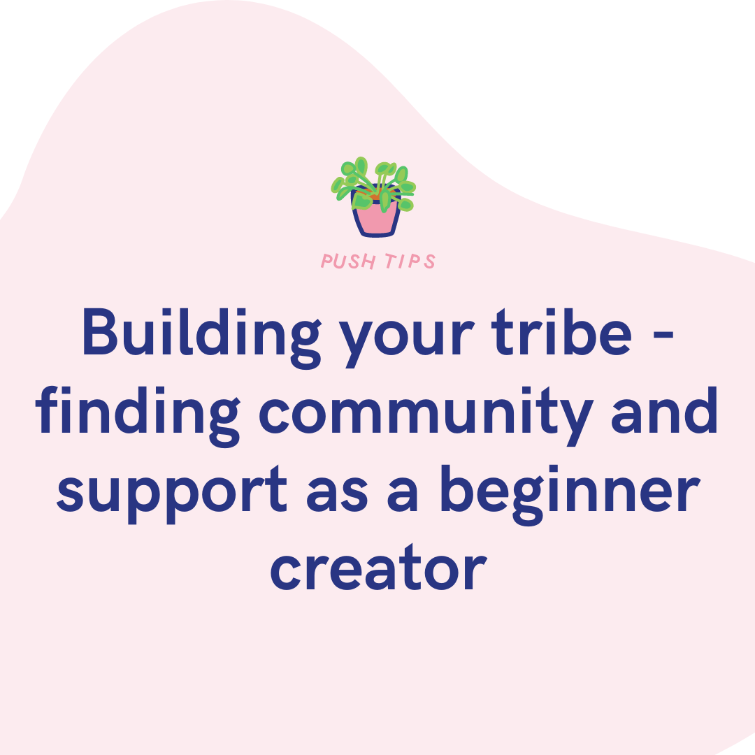 How to find support as a beginner creator