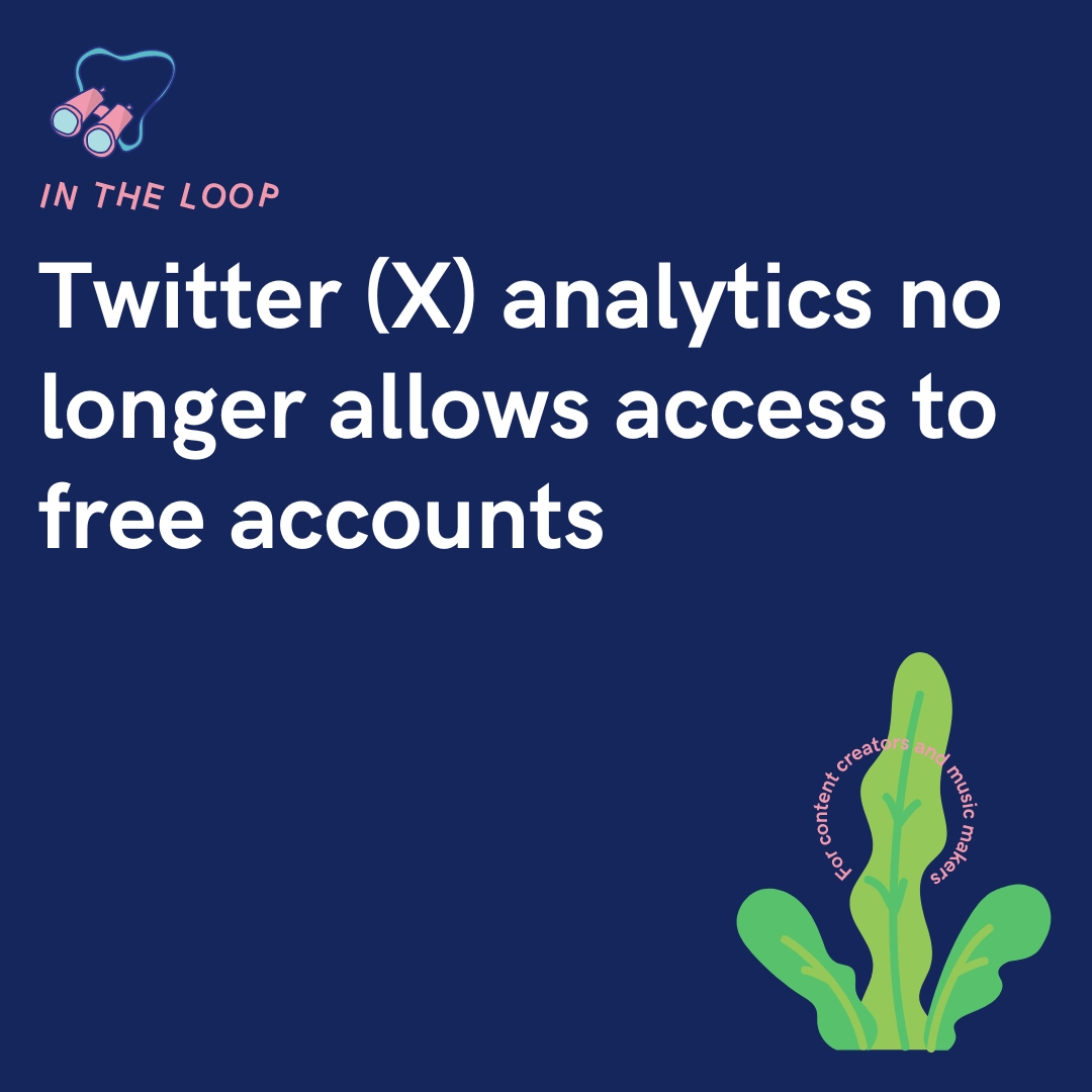 Twitter (X) analytics no longer allows access to free accounts - PUSH.fm