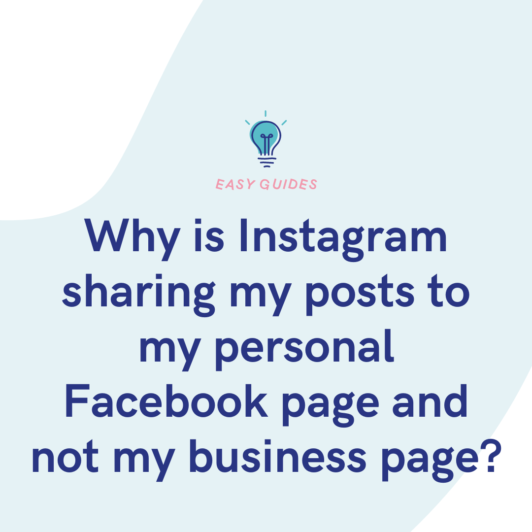 Instagram and Facebook business cross-posting troubleshoot