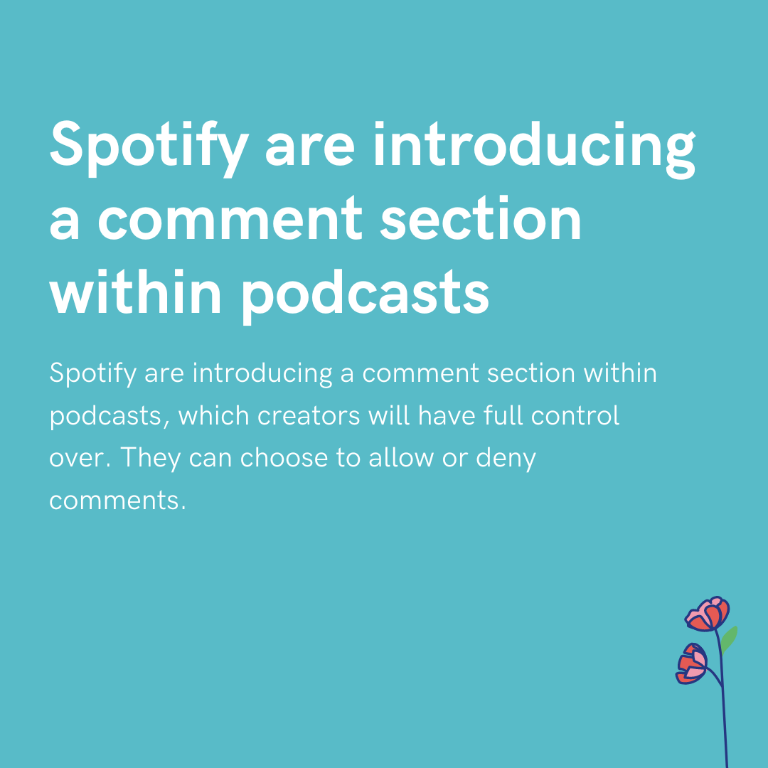 Spotify are introducing a comment section within podcasts - PUSH.fm