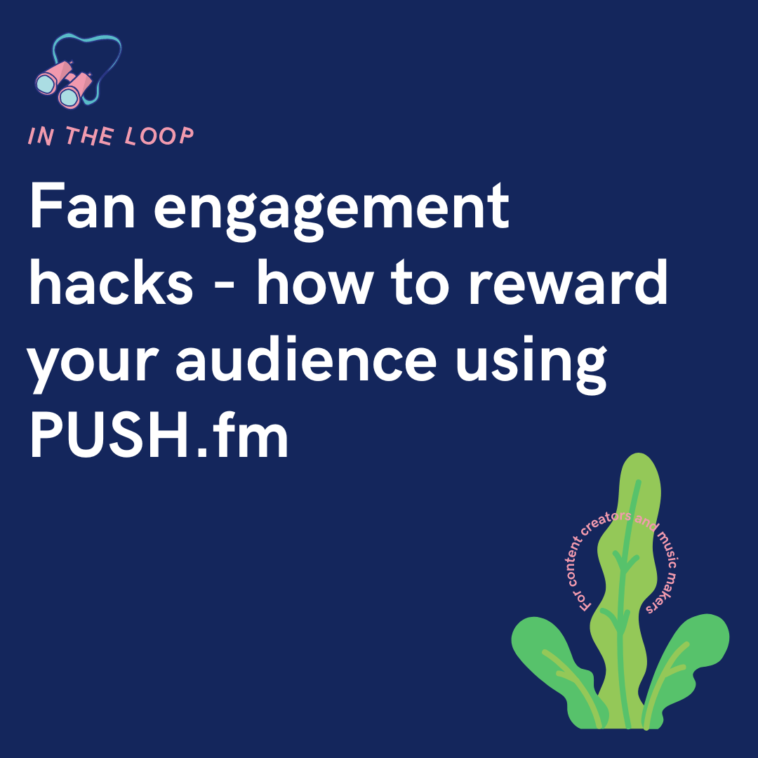 Use PUSH.fm's free tools to market your content and reward your fans