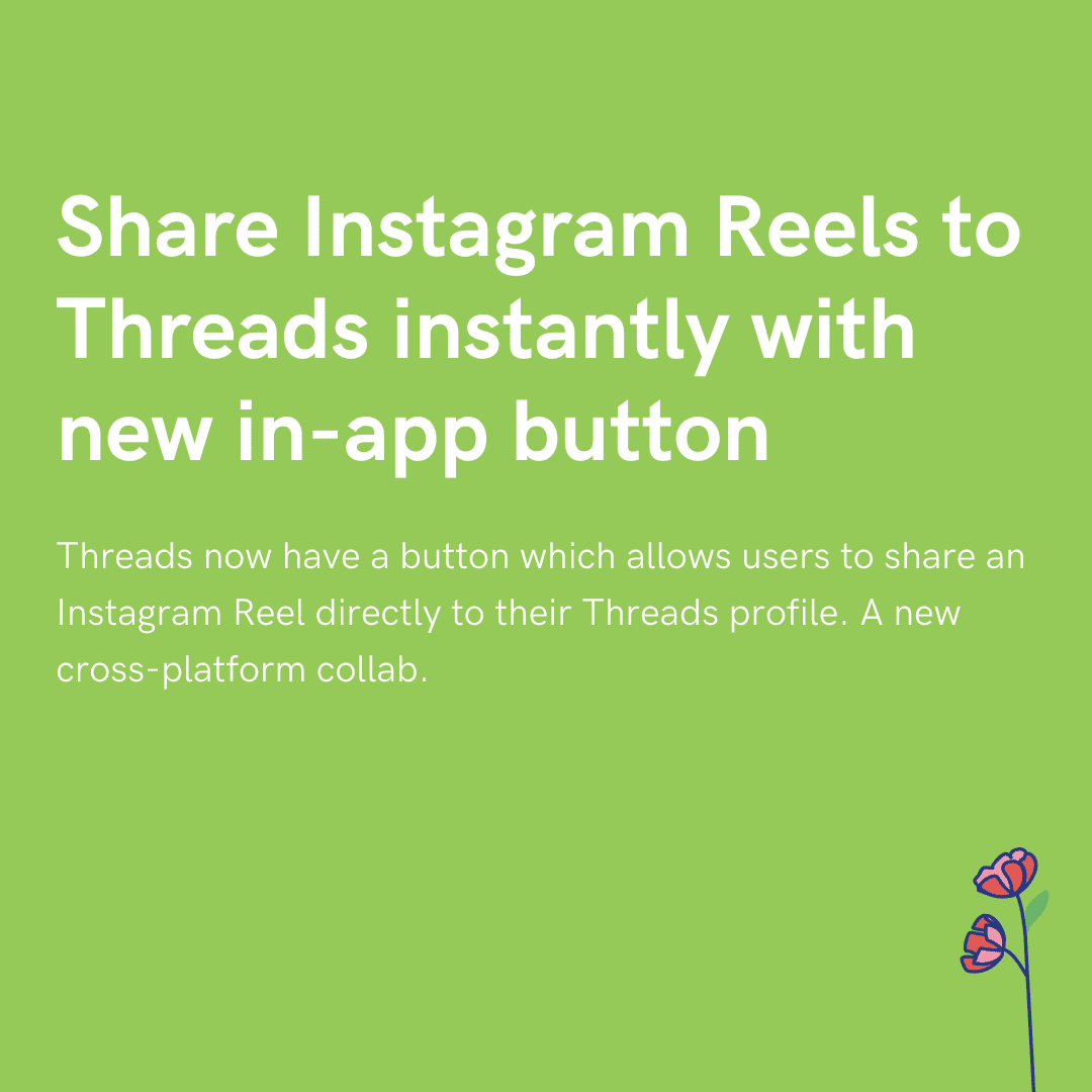 Threads in-app button to share Instagram Reels