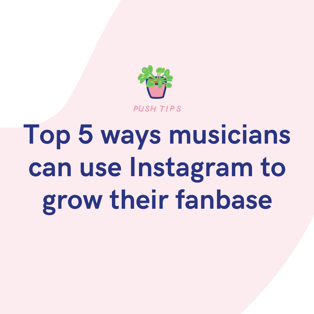 Top 5 ways musicians can use Instagram to grow their fanbase - PUSH.fm