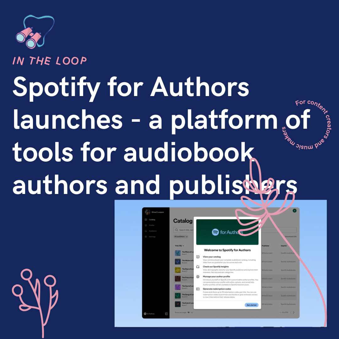 Spotify for Authors - a platform for publishers and authors