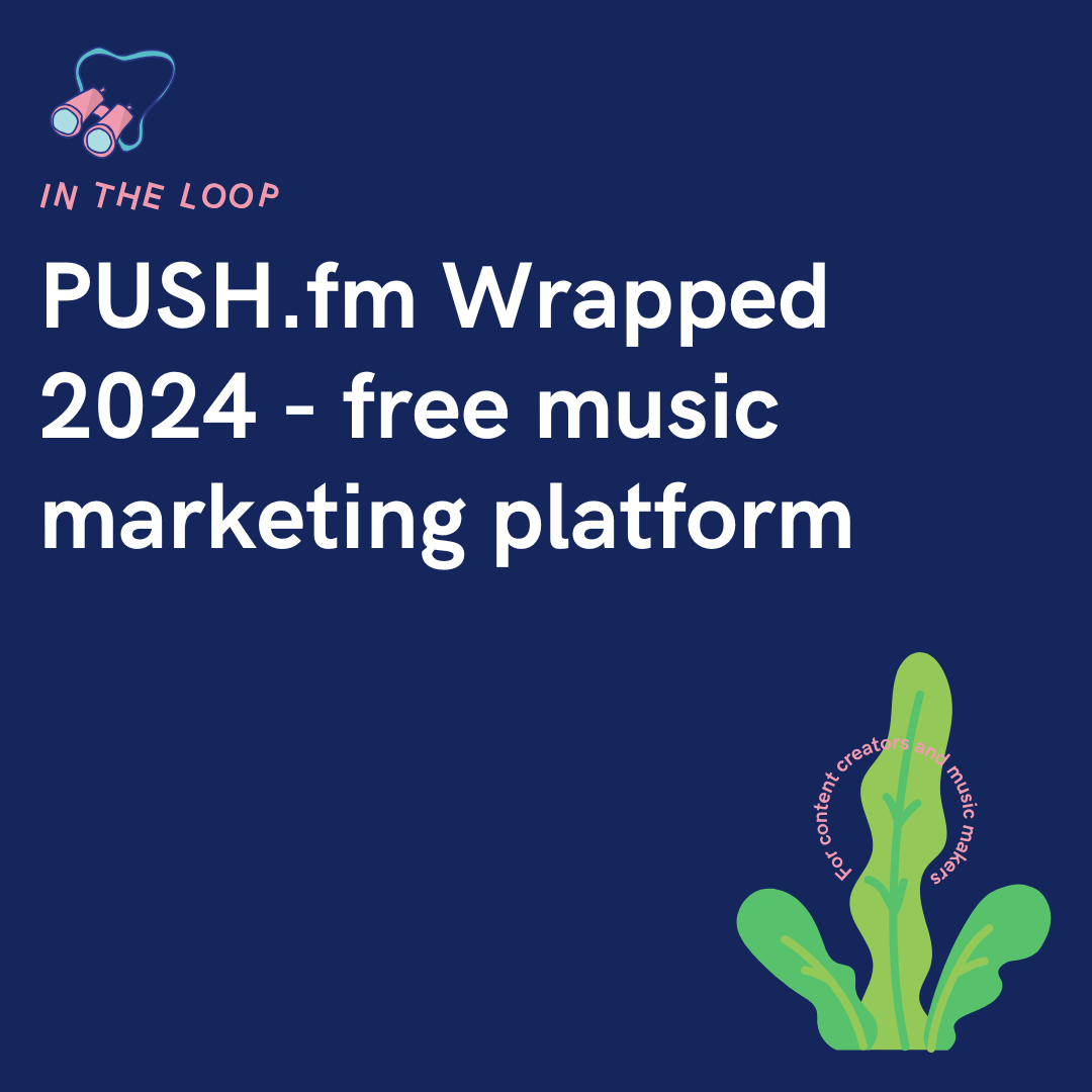 PUSH.fm Wrapped 2024 - free music marketing platform - PUSH.fm