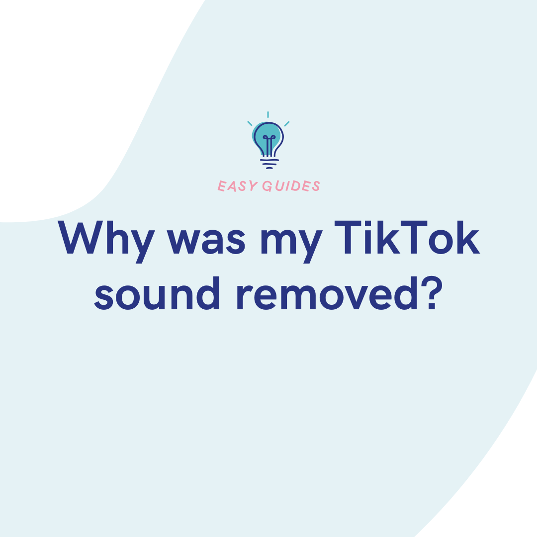 Why was my TikTok sound removed? - PUSH.fm