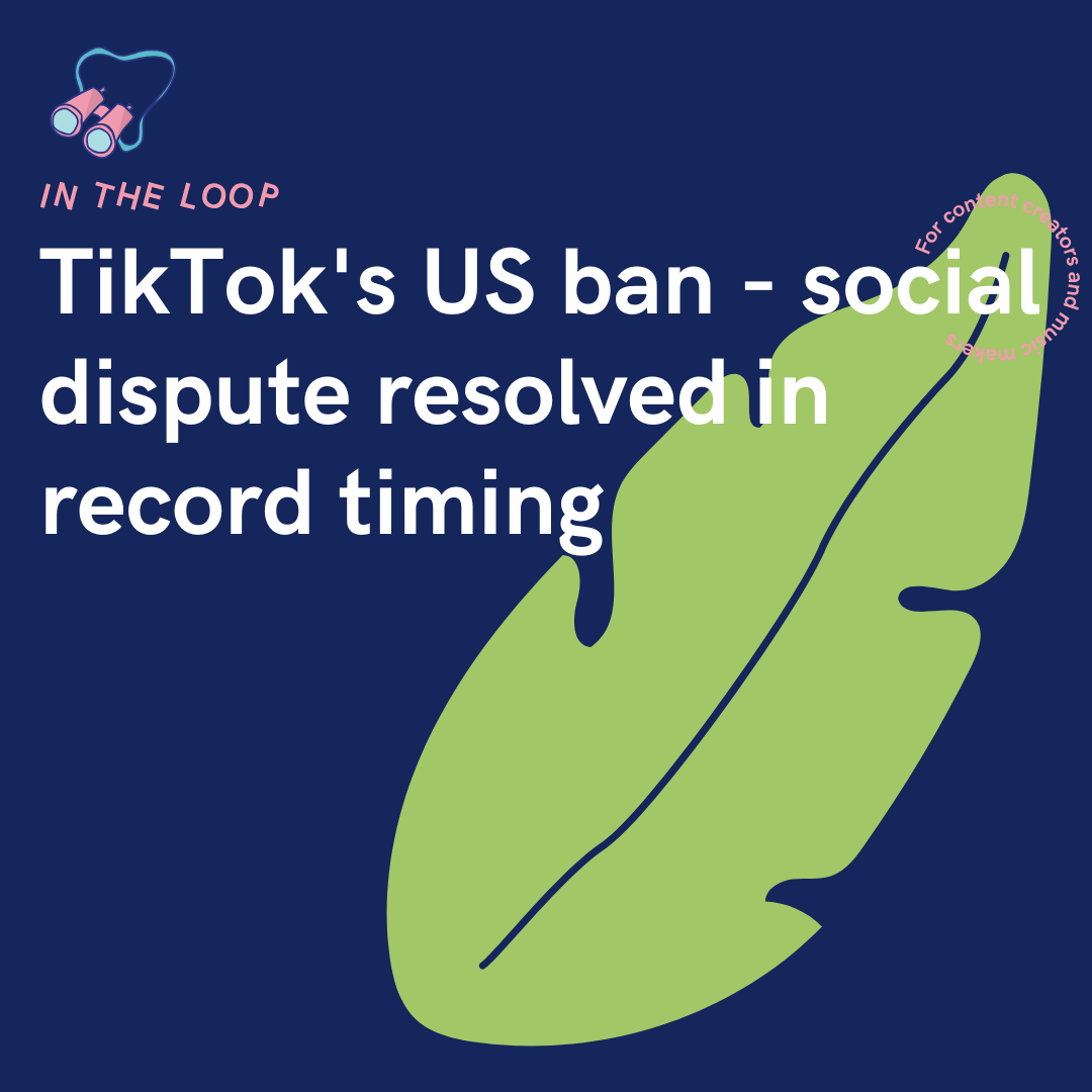 TikTok's US ban - social dispute resolved in record timing - PUSH.fm