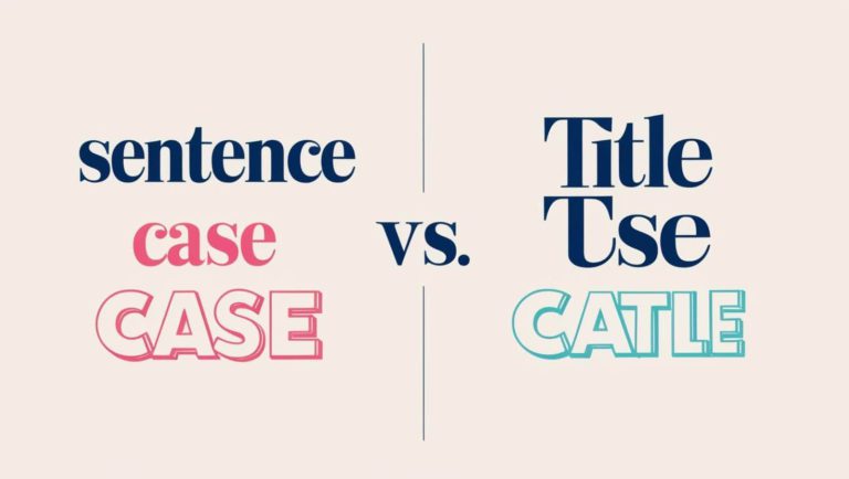 The difference between sentence case and title case - PUSH.fm