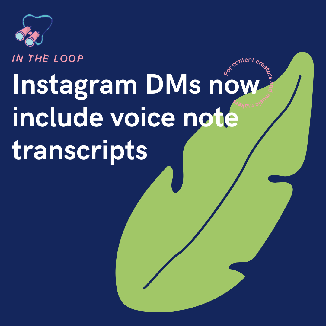 Instagram DMs now include voice note transcripts - PUSH.fm