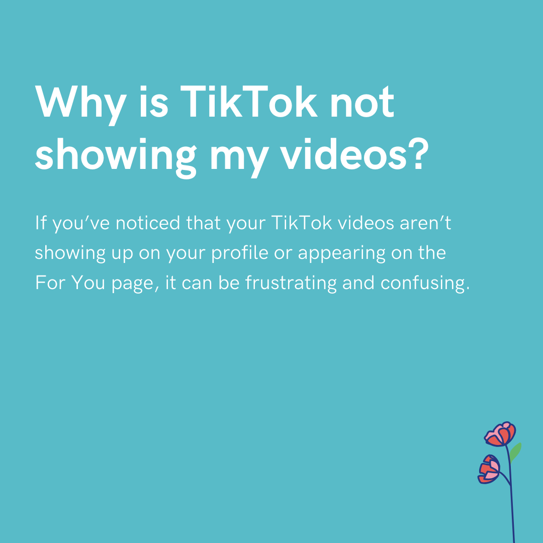 Why is TikTok not showing my videos? - PUSH.fm