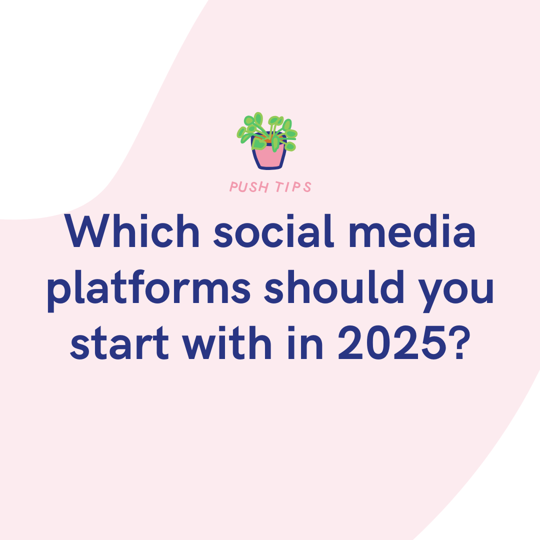 Which social media platforms should you start with in 2025? - PUSH.fm
