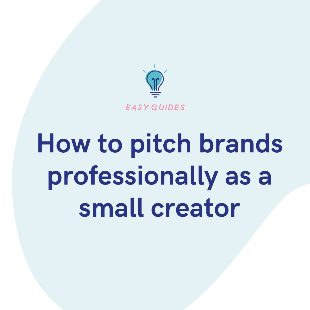 How to pitch brands professionally as a small creator - PUSH.fm
