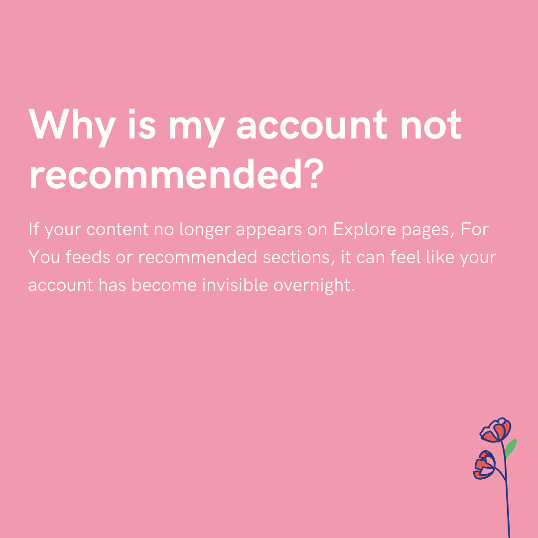 Why is my account not recommended? - PUSH.fm