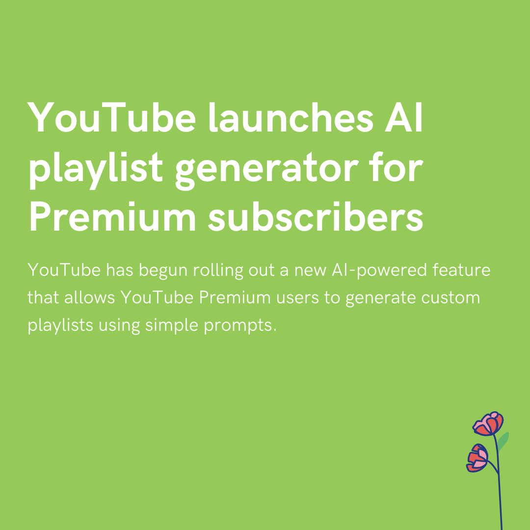 YouTube launches AI playlist generator for Premium subscribers - PUSH.fm