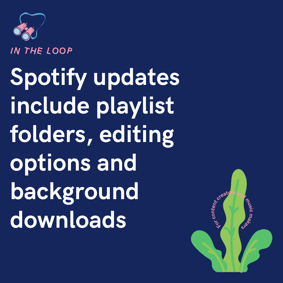 Spotify updates include playlist folders, editing options and ...